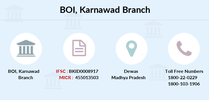 BOI Karnawad IFSC Code BKID0008917