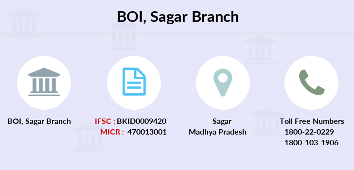 BOI Sagar IFSC Code BKID0009420