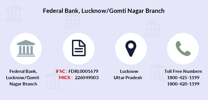 Federal Bank Lucknow/Gomti Nagar IFSC Code FDRL0001679
