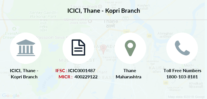 ICICI Thane - Kopri IFSC Code ICIC0001487