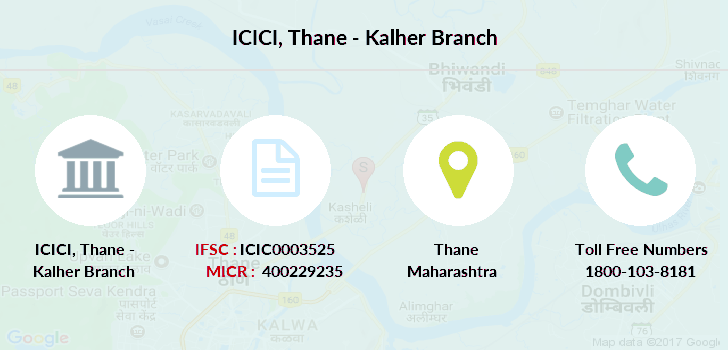 ICICI Thane - Kalher IFSC Code ICIC0003525