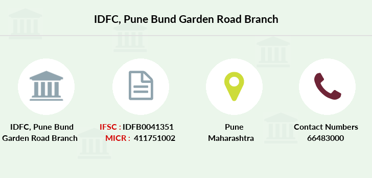 IDFC Pune Bund Garden Road IFSC Code IDFB0041351