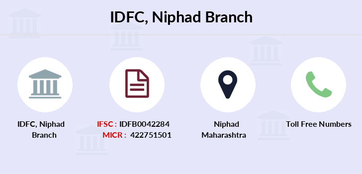 IDFC Niphad IFSC Code IDFB0042284