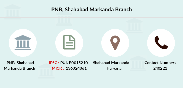 PNB Shahabad Markanda IFSC Code PUNB0015210