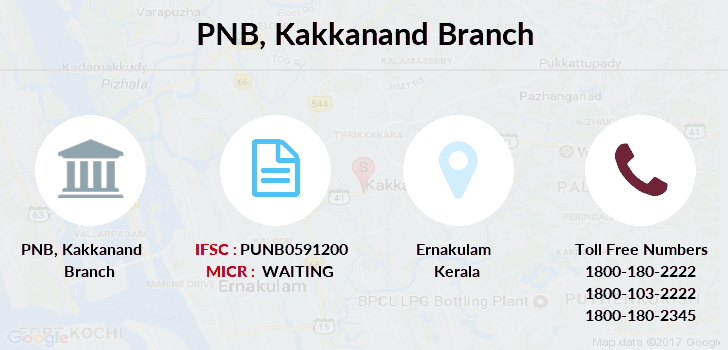 PNB Kakkanand IFSC Code PUNB0591200