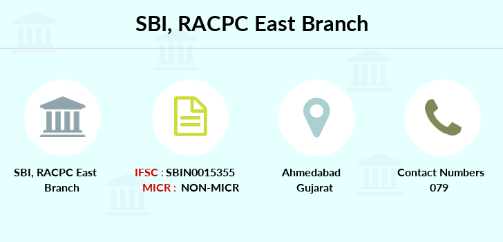 SBI RACPC East IFSC Code SBIN0015355
