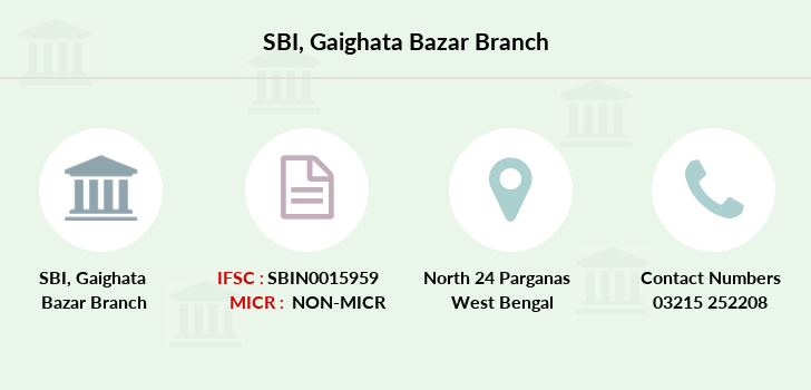SBI Gaighata Bazar IFSC Code SBIN0015959