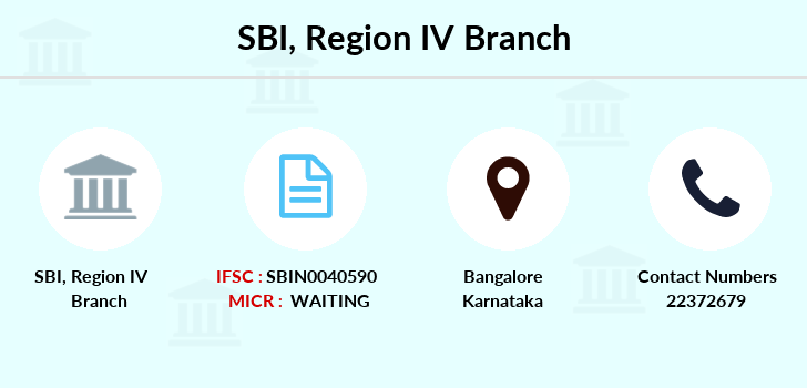 SBI Region IV IFSC Code SBIN0040590