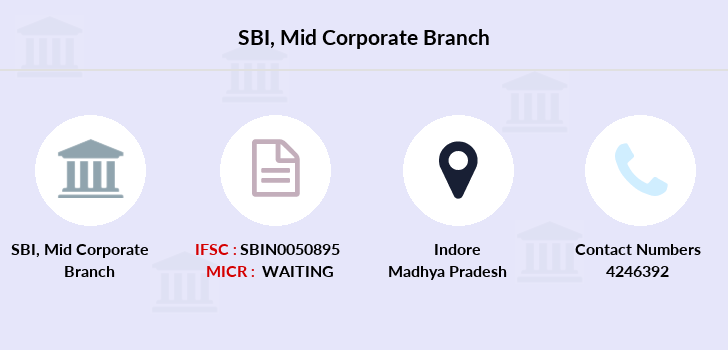SBI Mid Corporate IFSC Code SBIN0050895