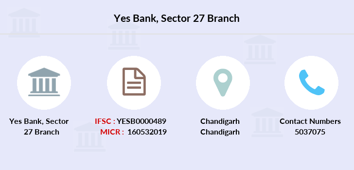 Yes Bank Sector 27 IFSC Code YESB0000489