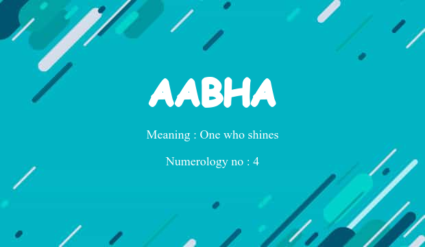 Aabha Name Meaning