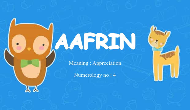 Aafrin Name Meaning