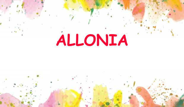 Allonia Name Meaning