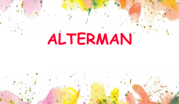 Alterman Name Meaning