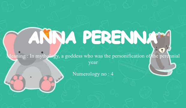 Anna Perenna Name Meaning