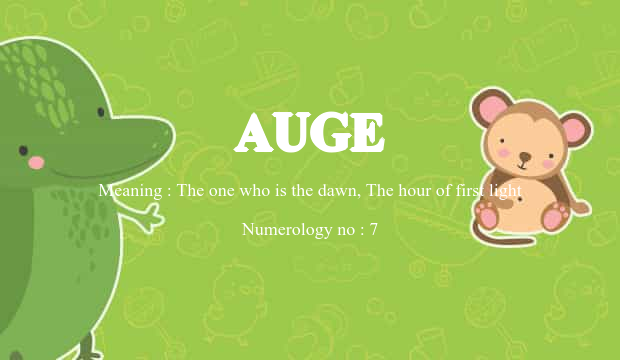 Auge Name Meaning