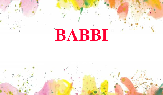 Babbi Name Meaning