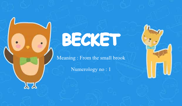Becket Name Meaning