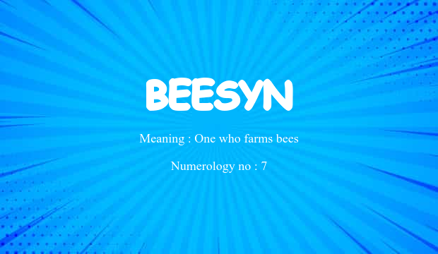 Beesyn Name Meaning