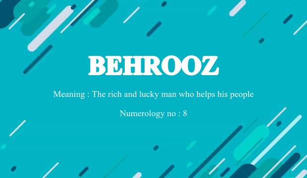 Behrooz Name Meaning