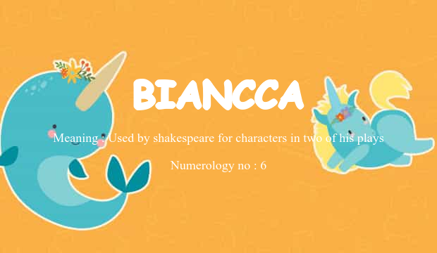 Biancca Name Meaning