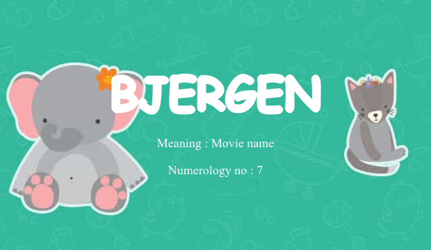 Bjergen Name Meaning