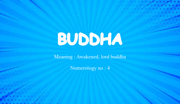 Buddha Name Meaning
