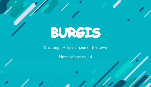 Burgis Name Meaning
