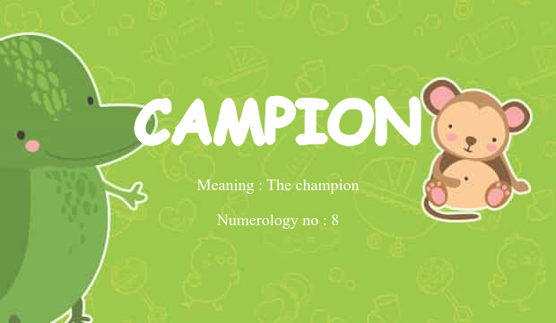 Campion Name Meaning