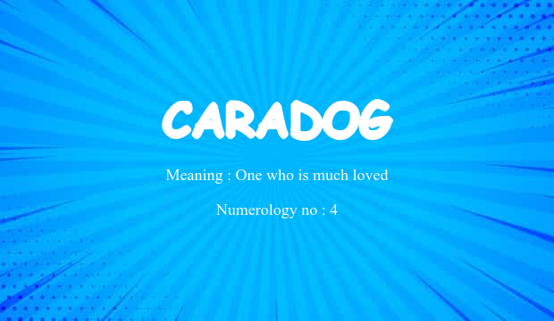 Caradog Name Meaning