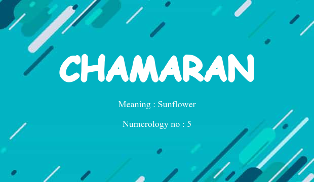 Chamaran Name Meaning