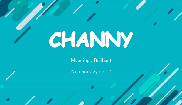 Channy Name Meaning