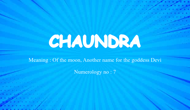 Chaundra Name Meaning