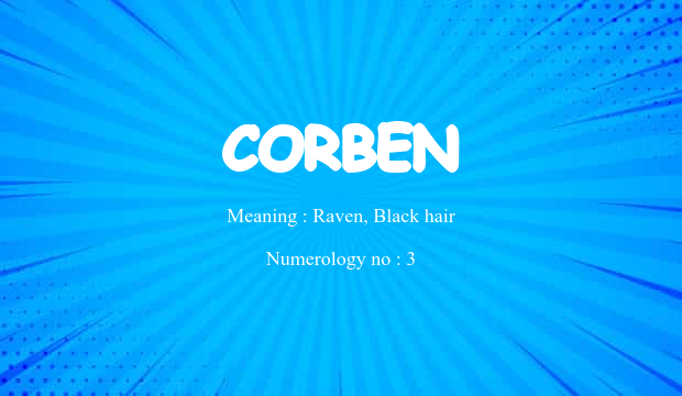 Corben Name Meaning