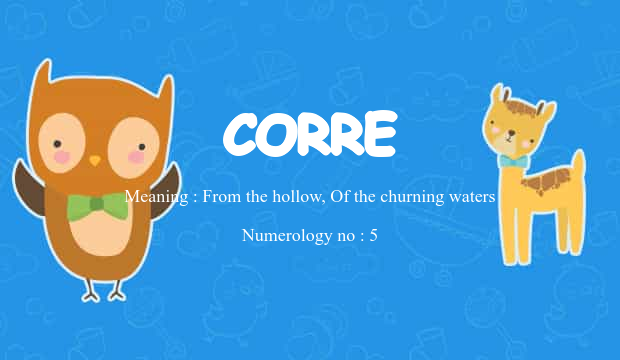 Corre Name Meaning