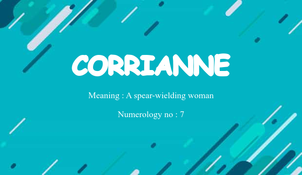 Corrianne Name Meaning
