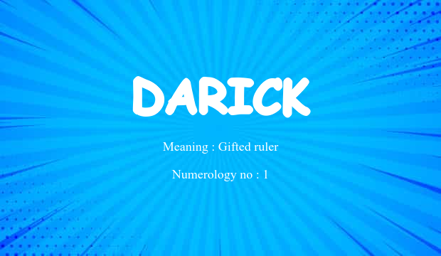 Darick Name Meaning