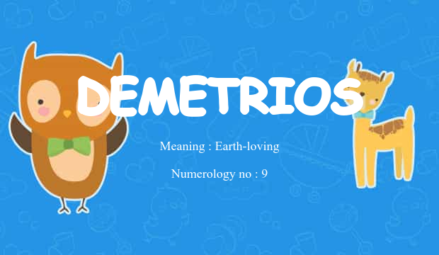 Demetrios Name Meaning