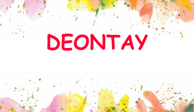 Deontay Name Meaning