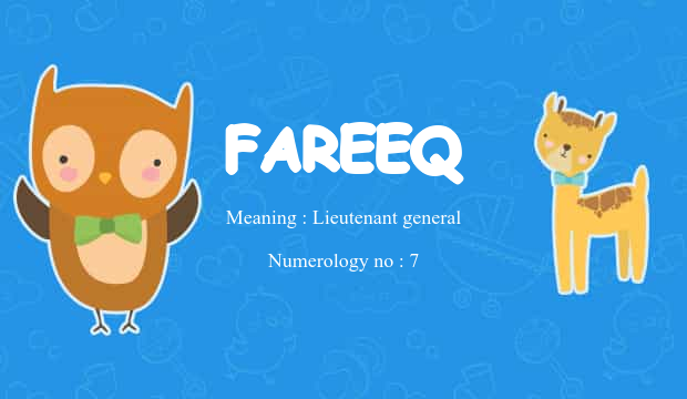 Fareeq Name Meaning