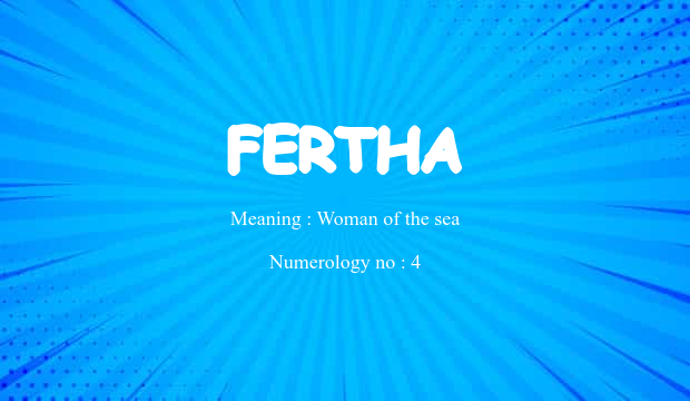 Fertha Name Meaning