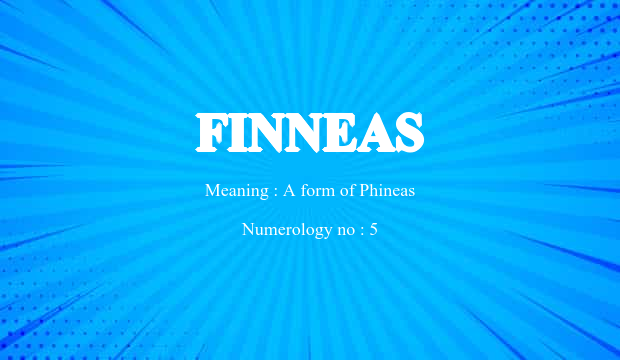 Finneas Name Meaning
