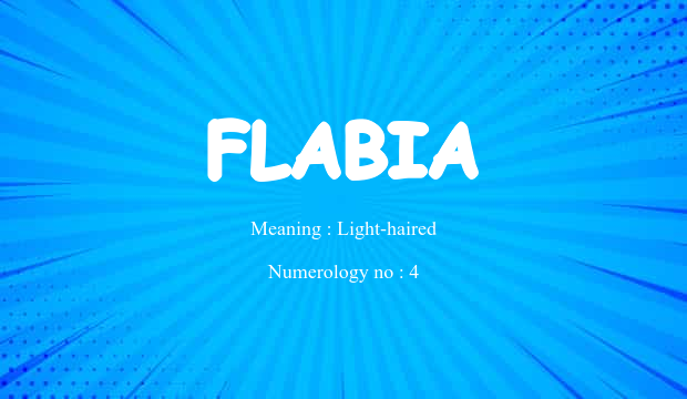 Flabia Name Meaning