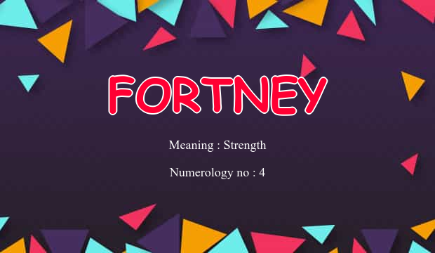 Fortney Name Meaning