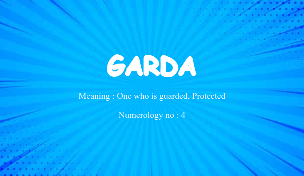 Garda Name Meaning