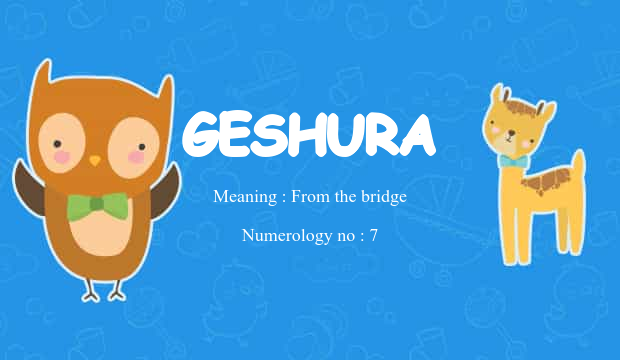 Geshura Name Meaning