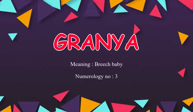 Granya Name Meaning