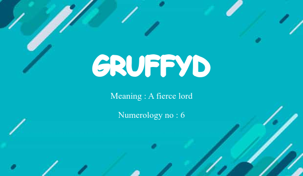 Gruffyd Name Meaning