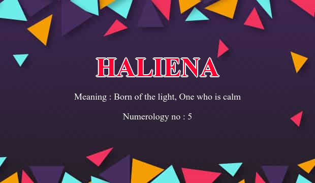 Haliena Name Meaning