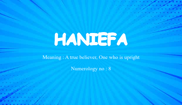 Haniefa Name Meaning